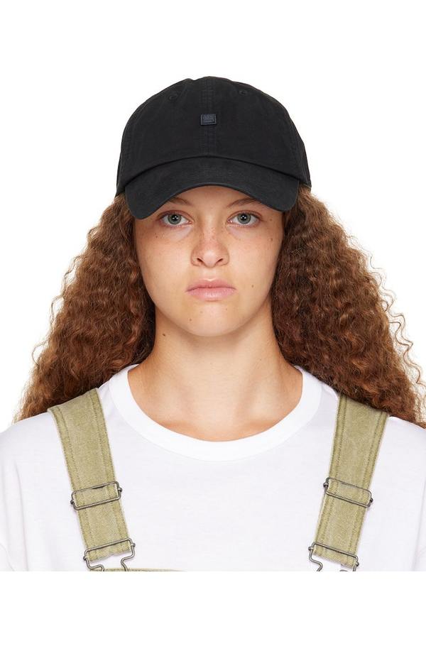 Acne Studios Micro Patch Cap - Black | Garmentory