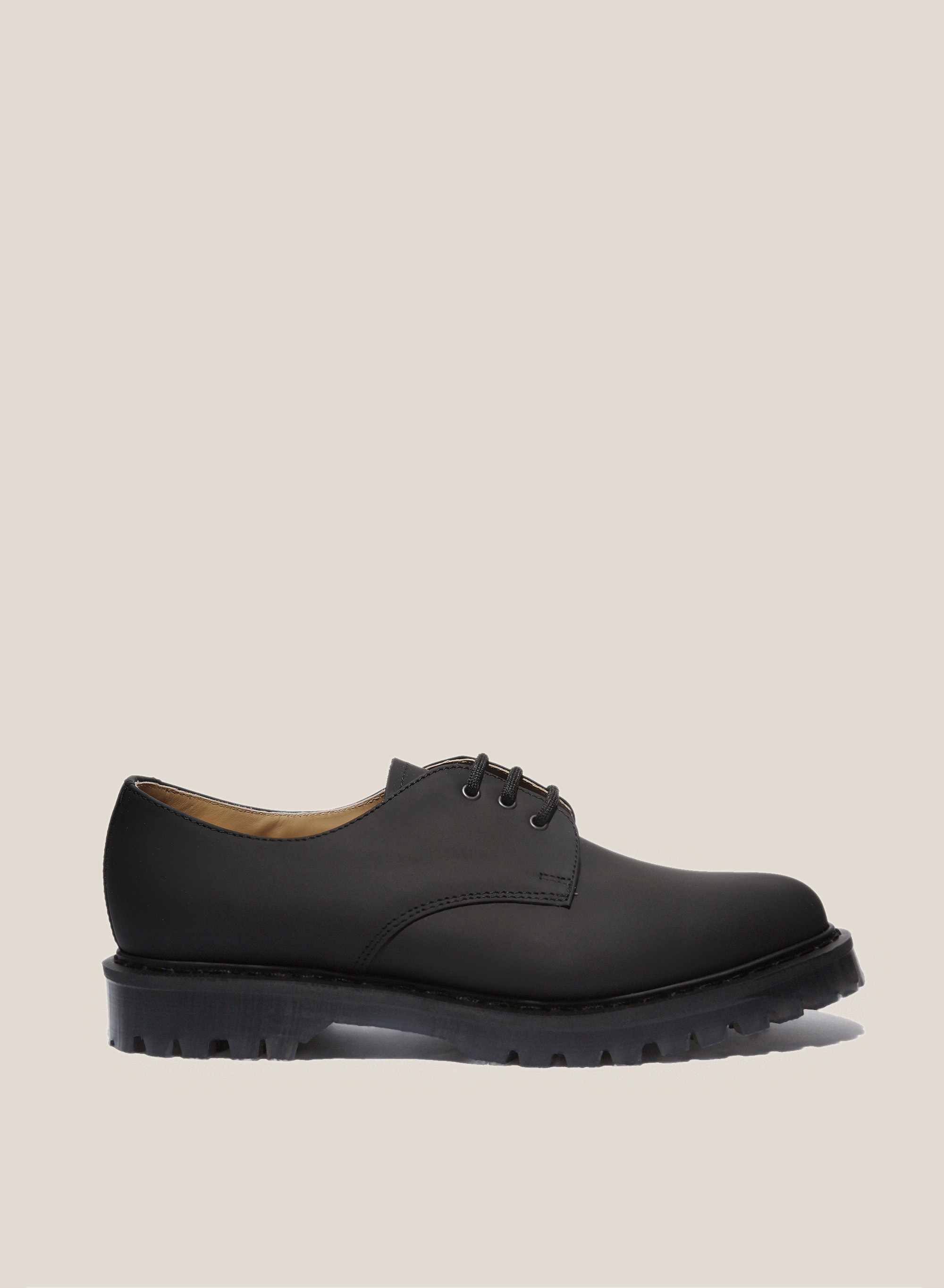YMC x YMC Mens Leather Gibson Shoes - Black | Garmentory