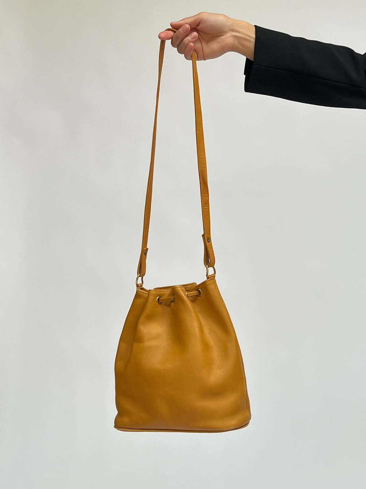 Leather Bucket Bag - Tan | Garmentory