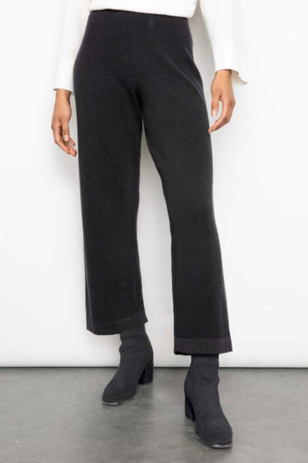 Liv Thermal Knit Ankle Pant - Black | Garmentory