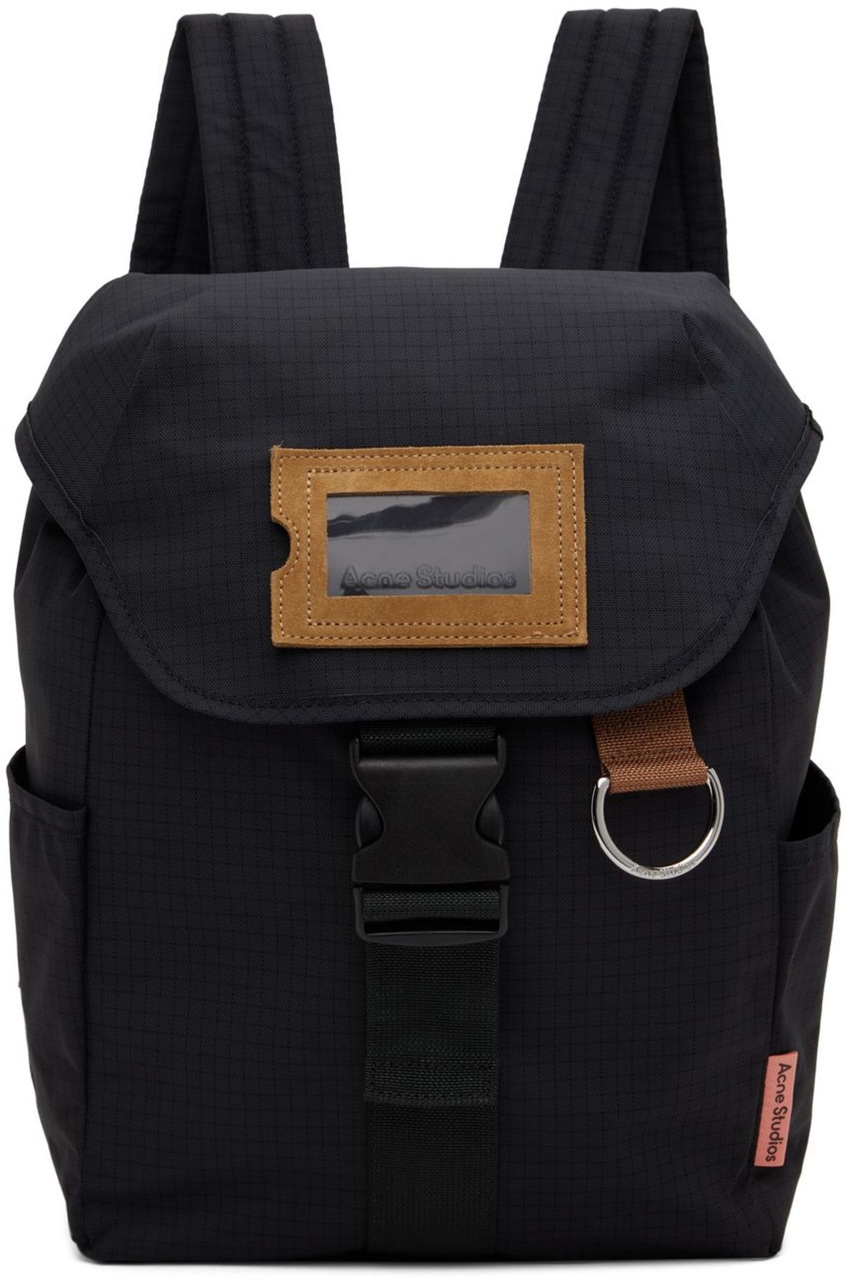Acne Studios Ripstop Nylon Backpack - Black | Garmentory