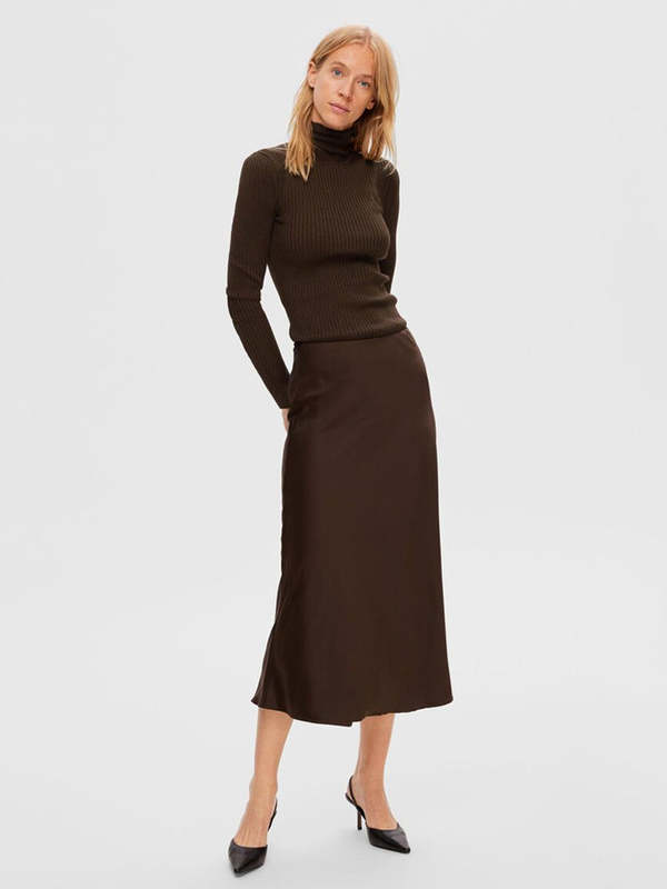 Selected Femme Lena Midi Skirt - Java | Garmentory