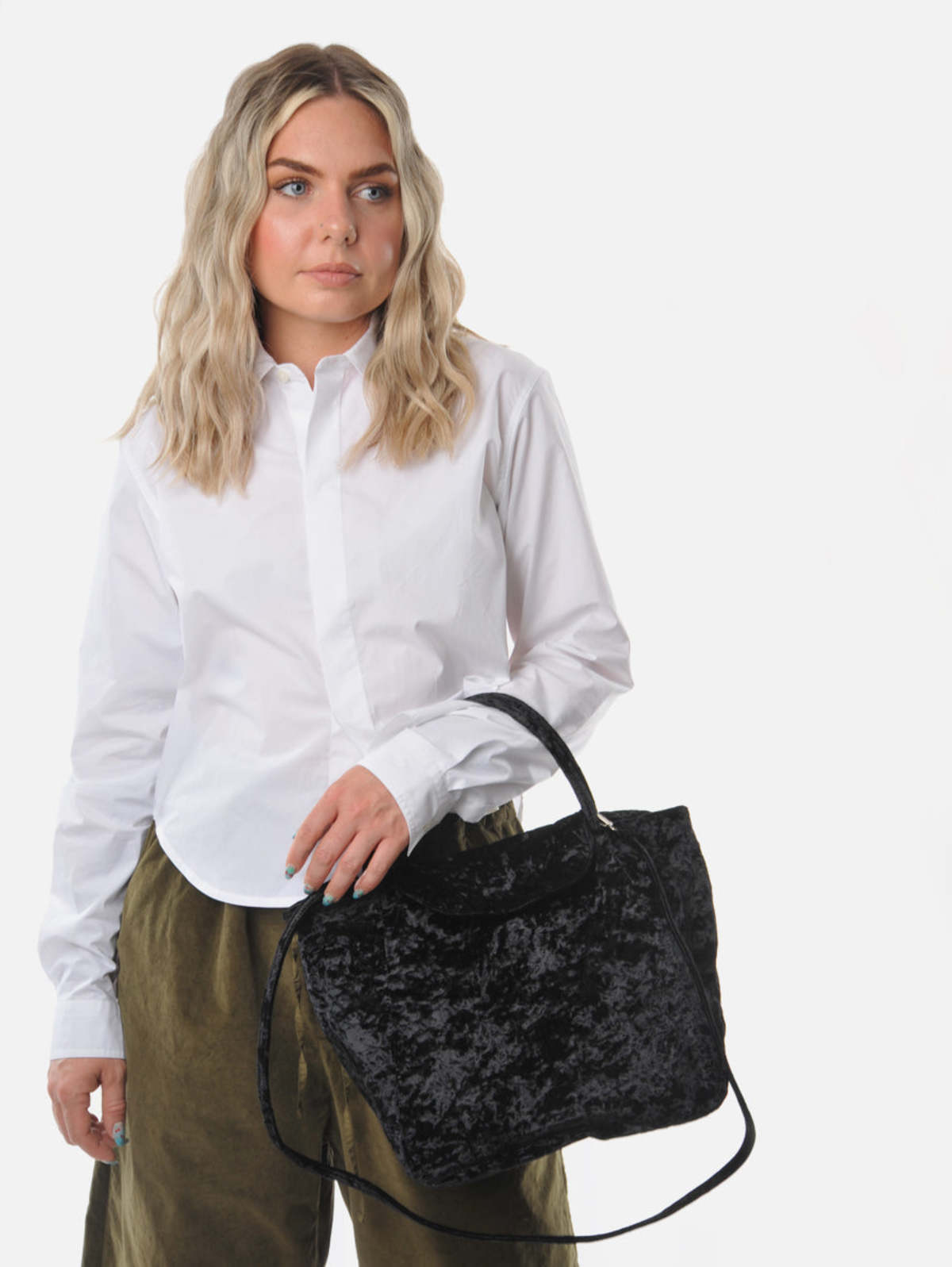 Zilla Velvet Vicky Bag - Black | Garmentory
