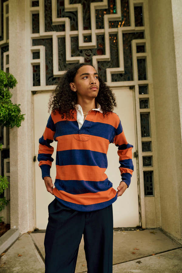 Vintage Orange and Blue Rugby | Garmentory