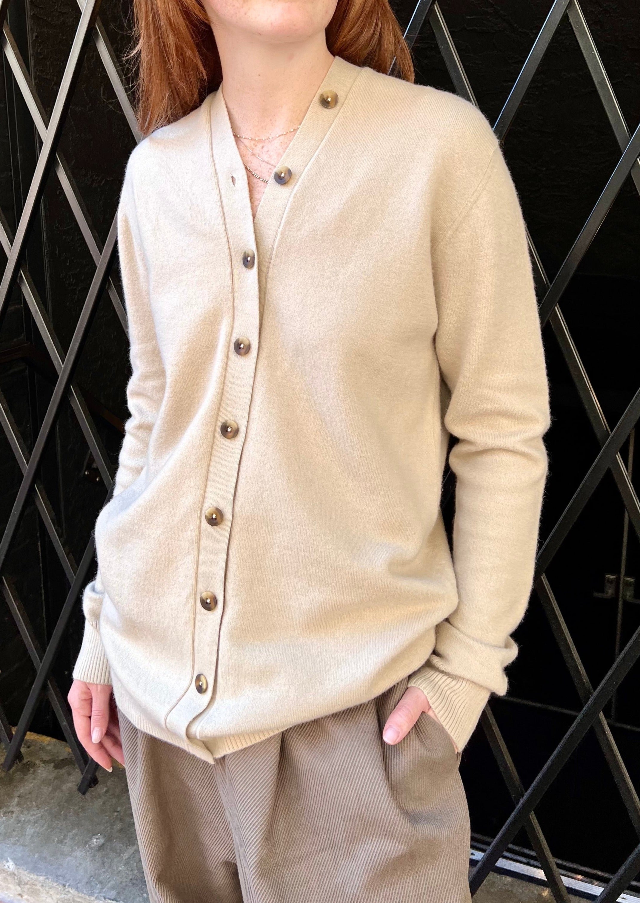 Lauren Manoogian Button Cardigan - Antique | Garmentory