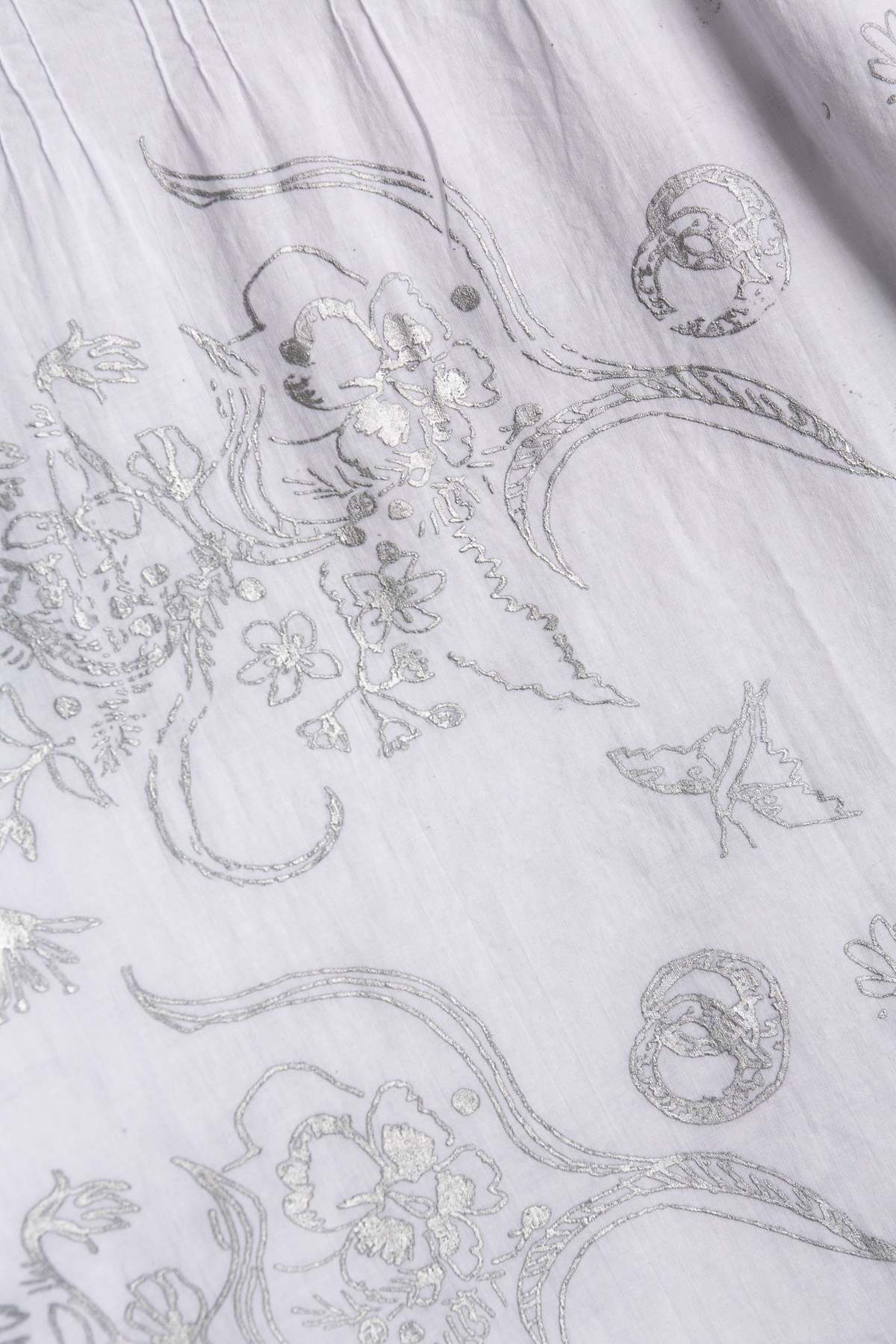 Wolf Gypsy Vintage Hand Screened Antique Gown | Garmentory