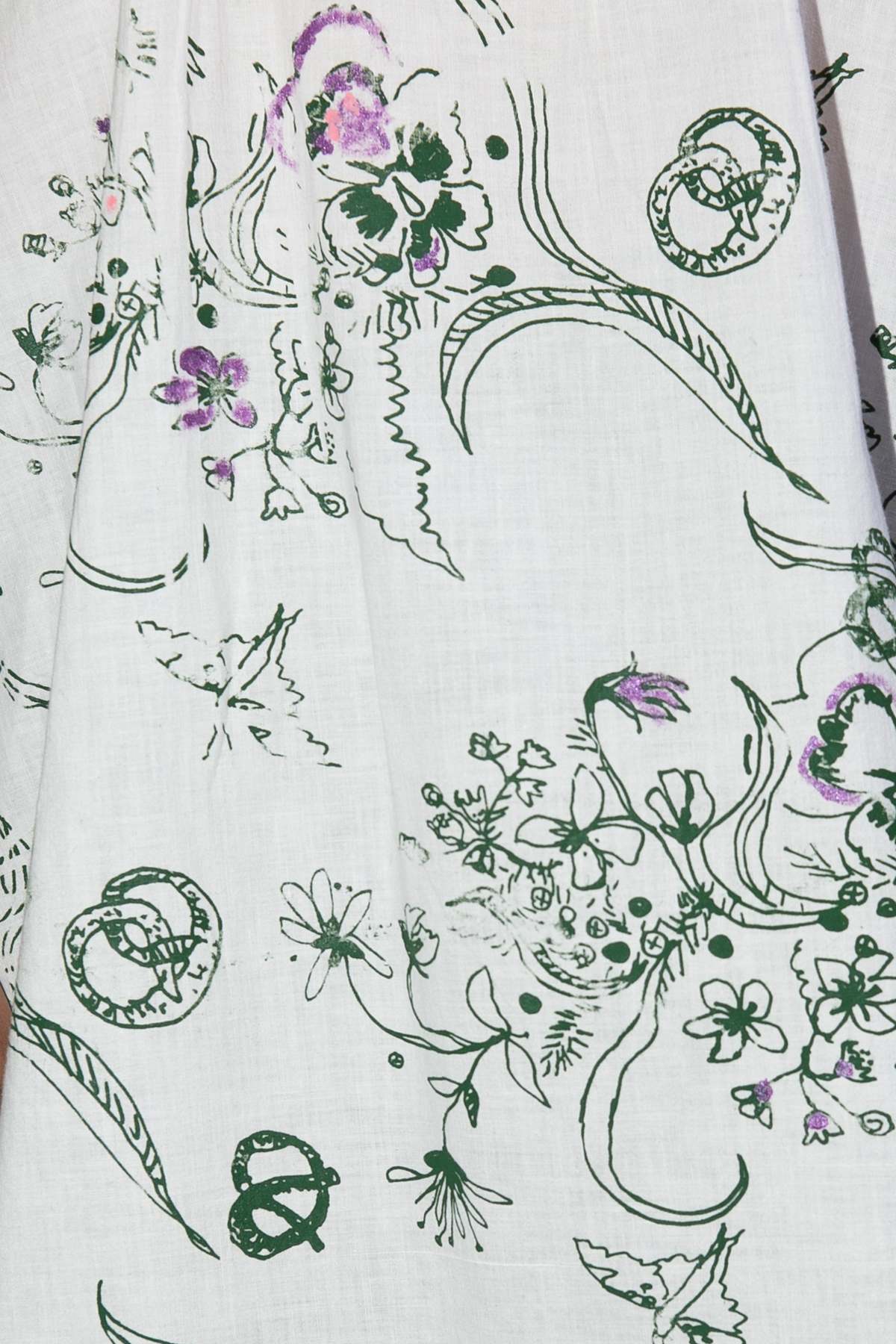 Wolf and Gypsy Vintage Hand Screened Antique Gown | Garmentory