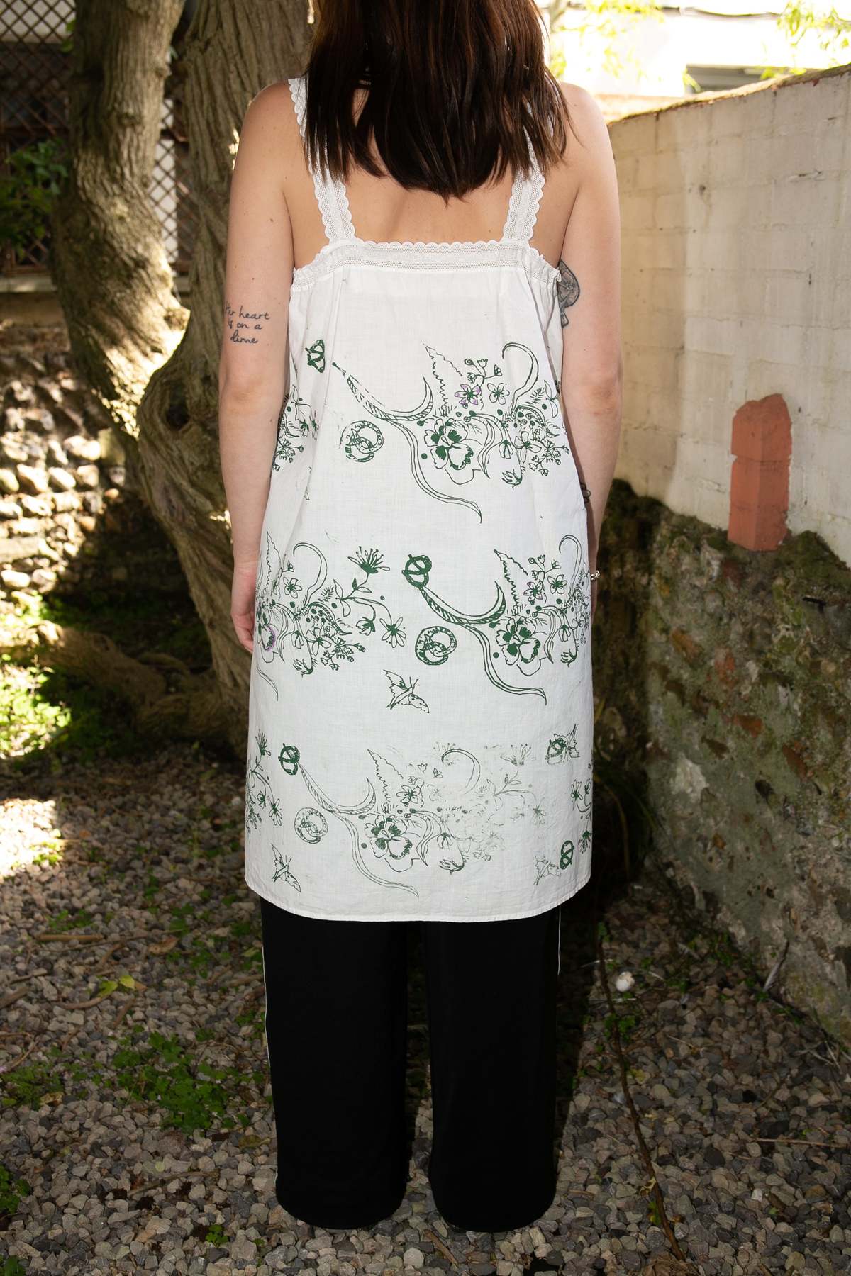 Wolf and Gypsy Vintage Hand Screened Antique Gown | Garmentory