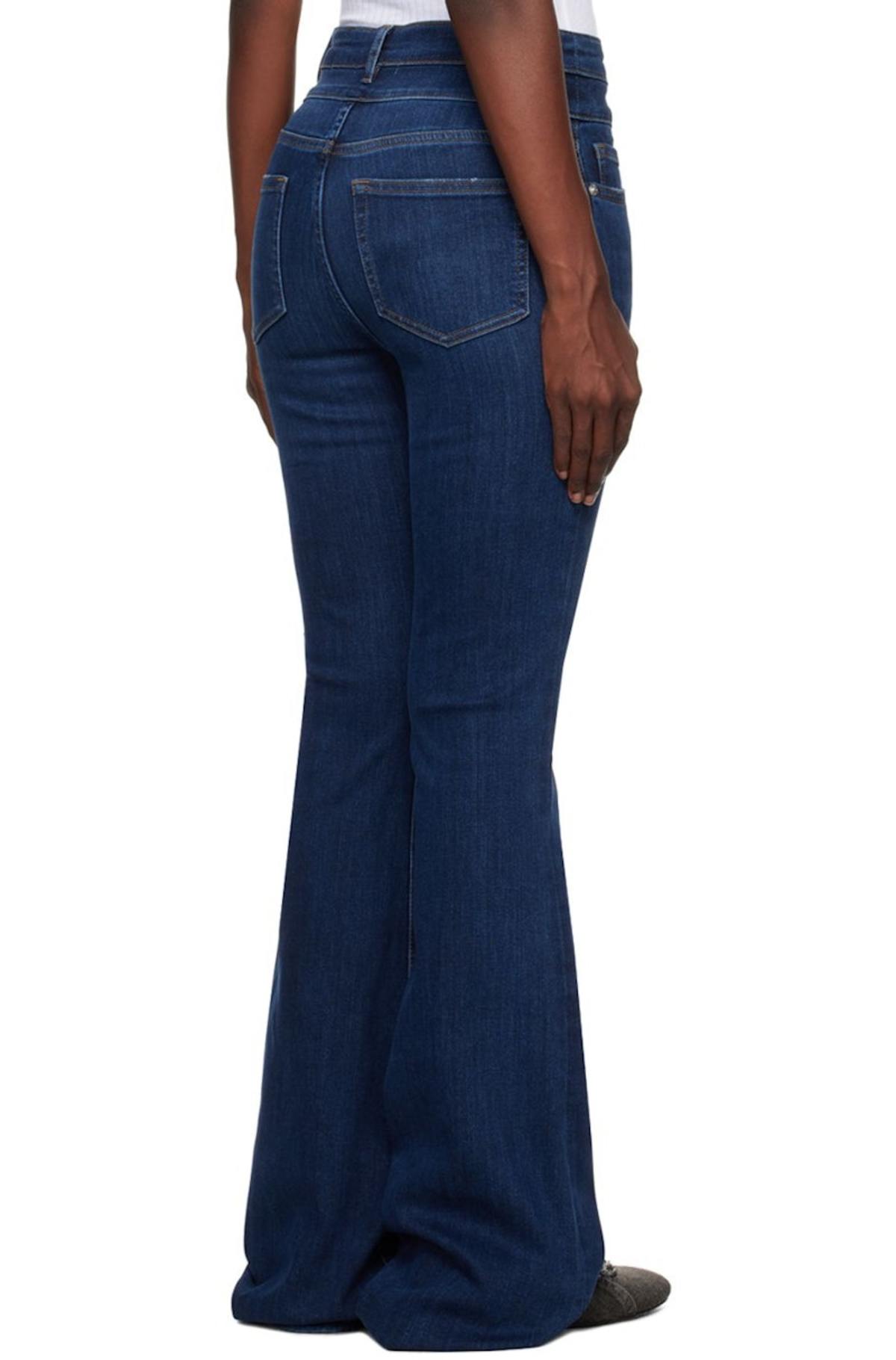 FRAME Blue Double Jeans | Garmentory