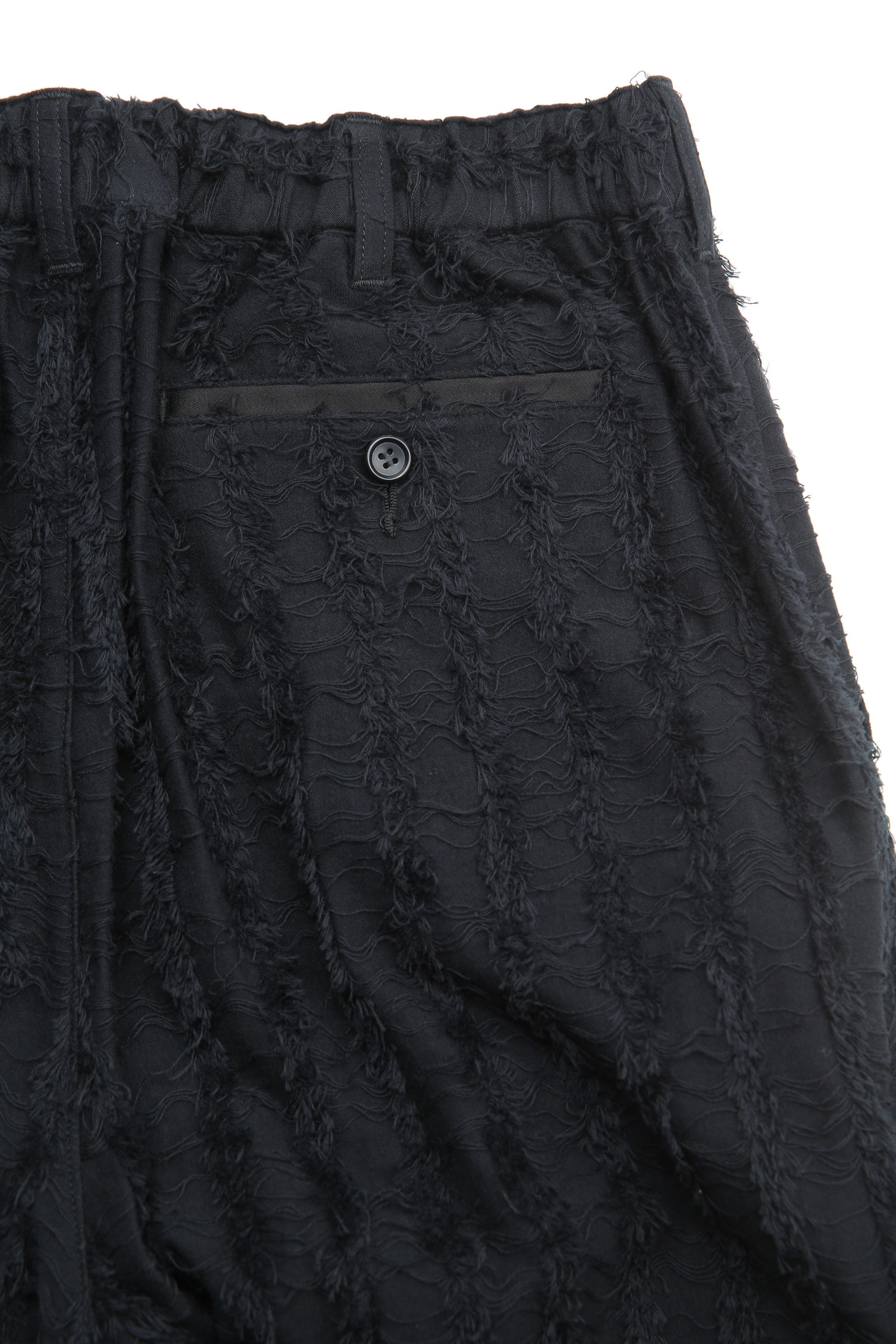 JUNYA WANTANABE MAN WL-P036-051-1 FRINGE PANTS - BLACK | Garmentory