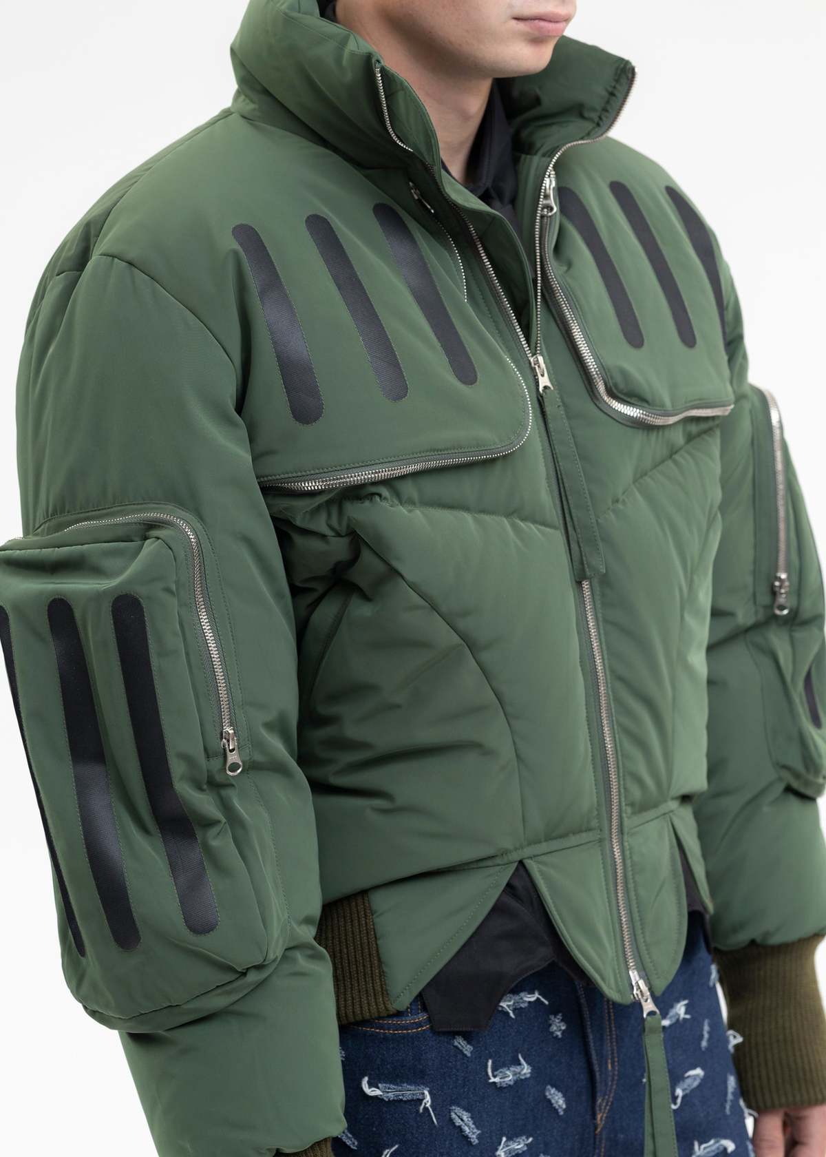 Juntae Kim Seam-sealed Doublet Flight Jacket - Olive | Garmentory