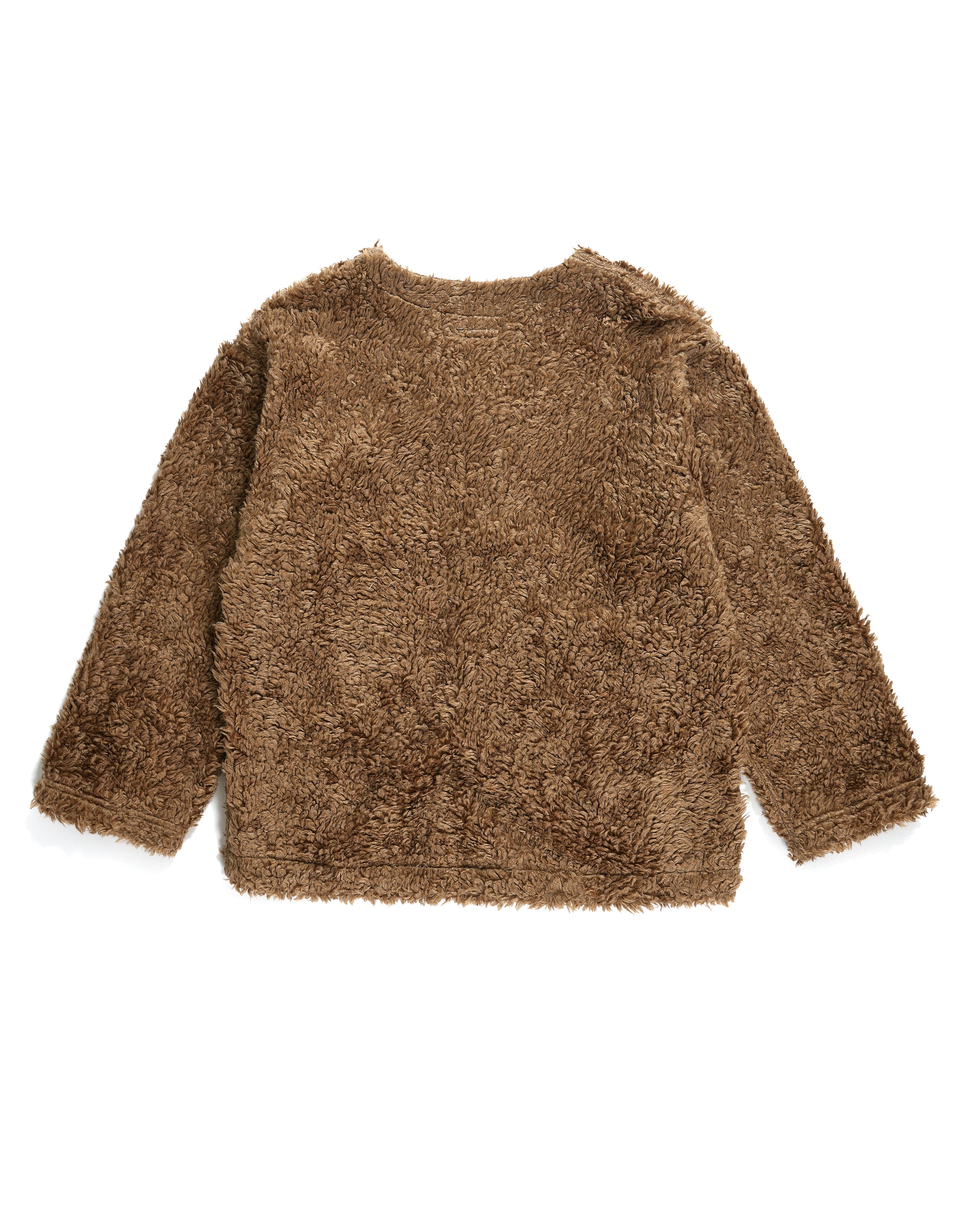 Engineered Garments Acrylic Curly Fur Cutaway Jacket - Brown | Garmentory