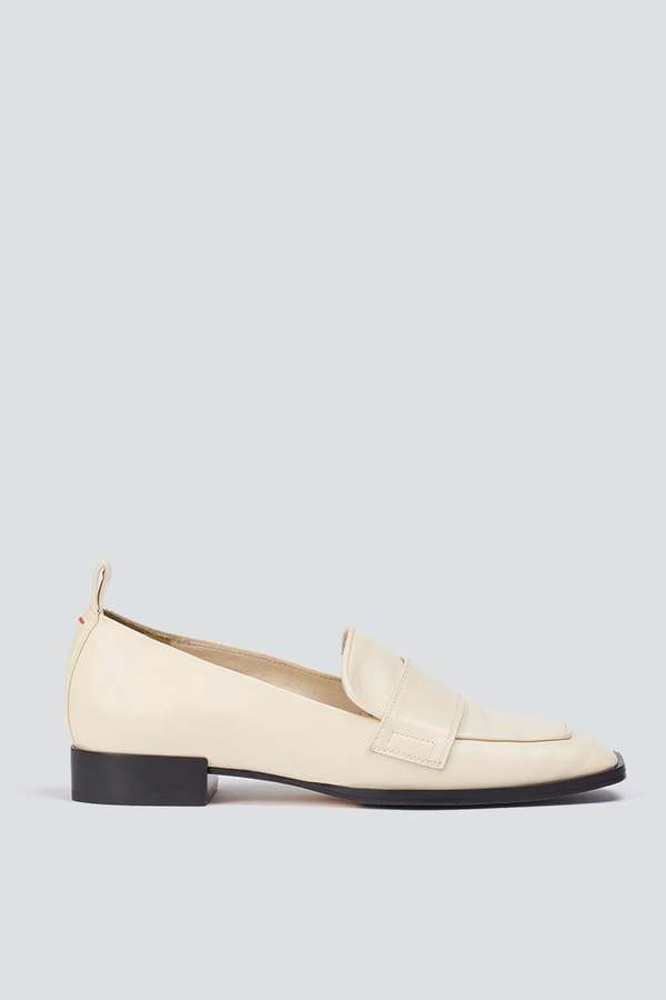 aeydē Creamy Nappa Julie Loafer - Cream | Garmentory