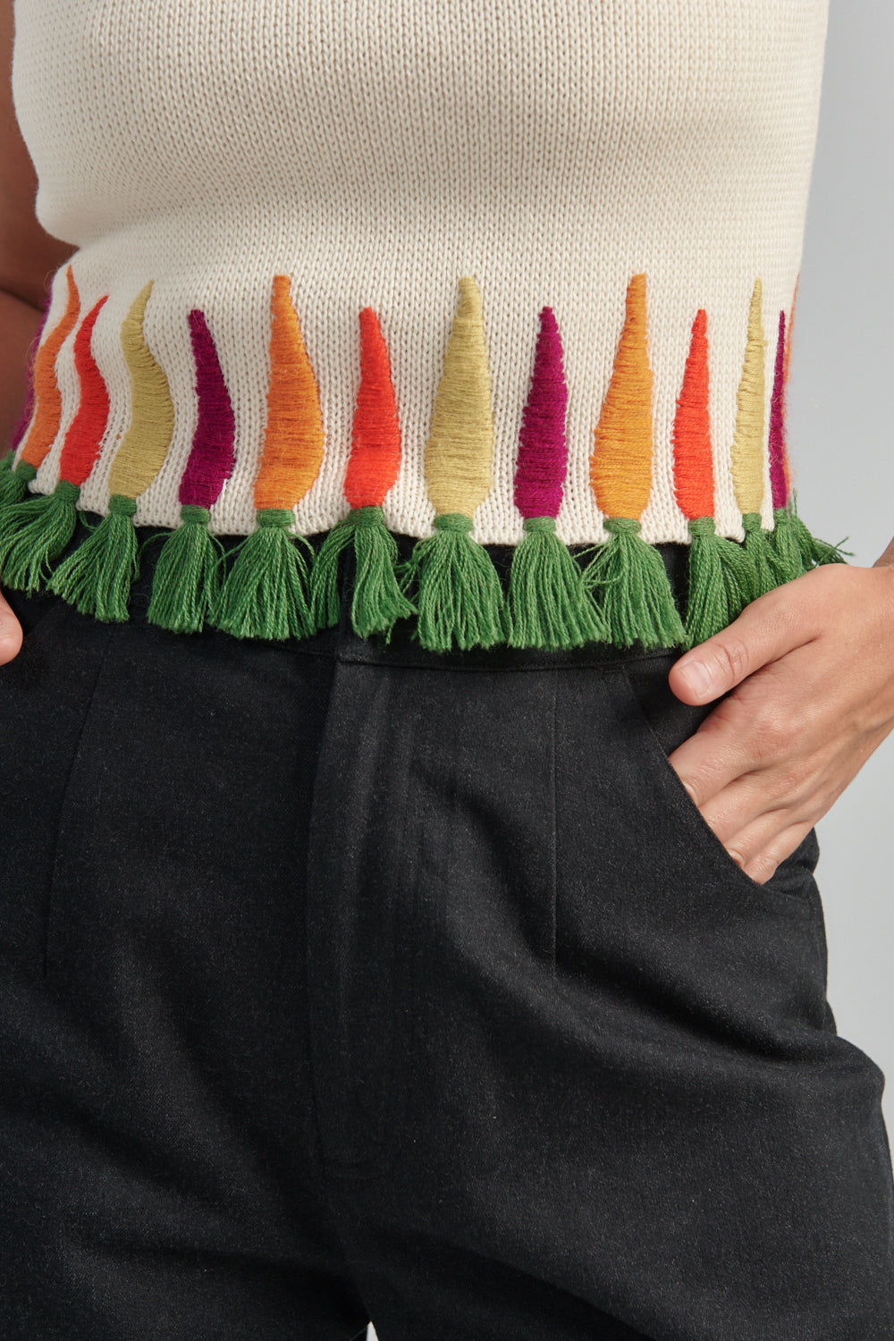 Rachel Antonoff Peter Shell Sweater - Rainbow Carrot | Garmentory