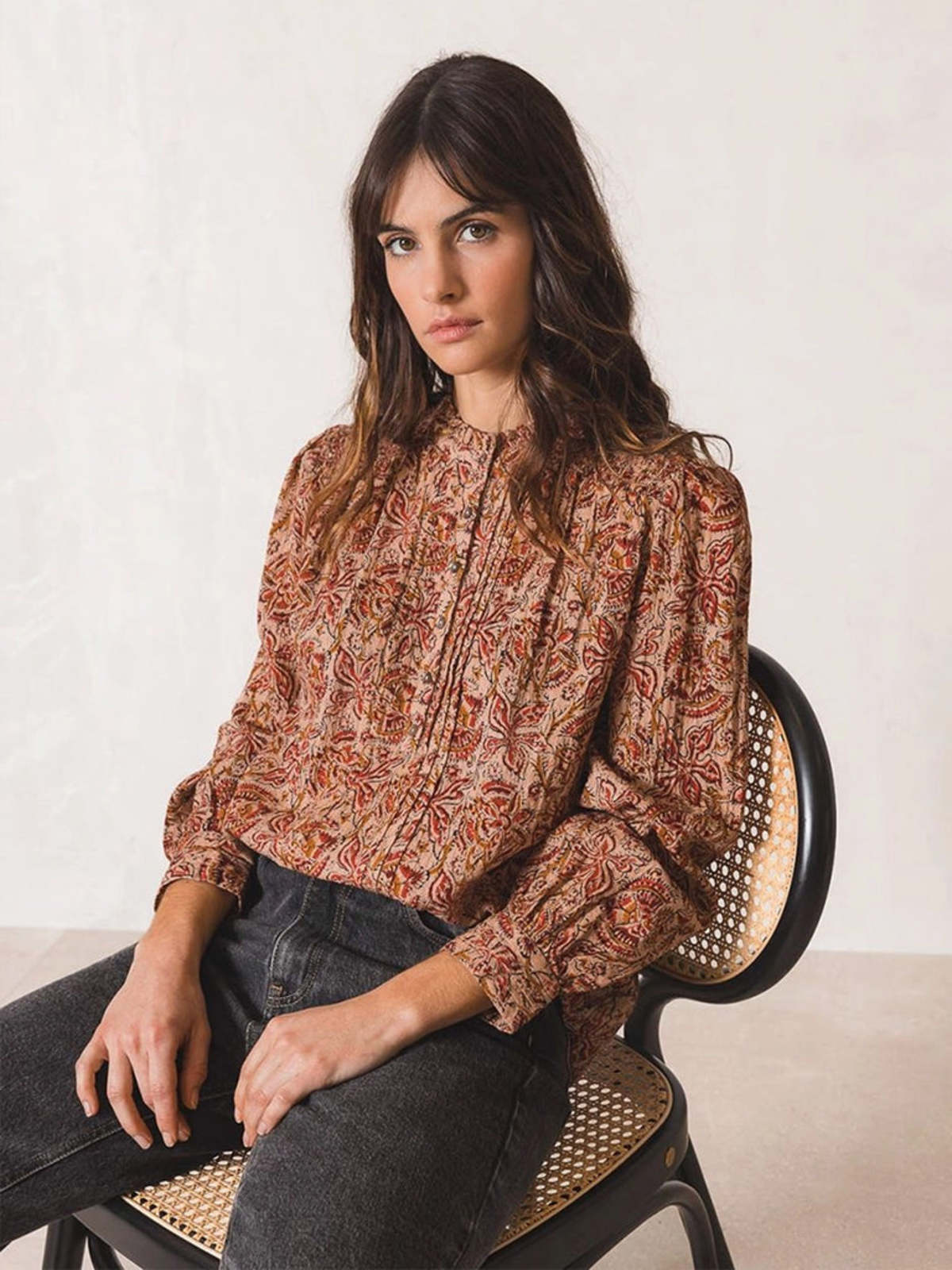 Indi & Cold Print Blouse - Lichi | Garmentory