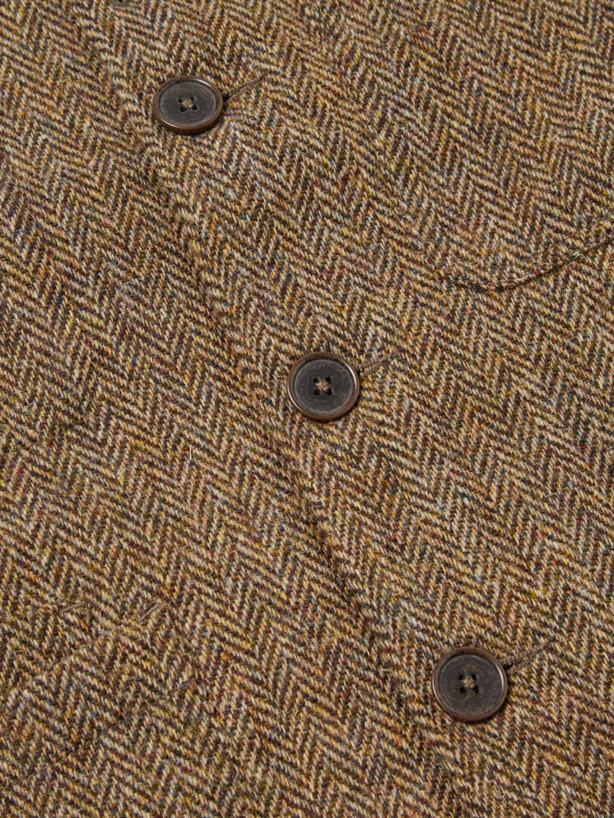 Universal Works Harris Tweed Bakers Jacket - Brown Herringbone | Garmentory