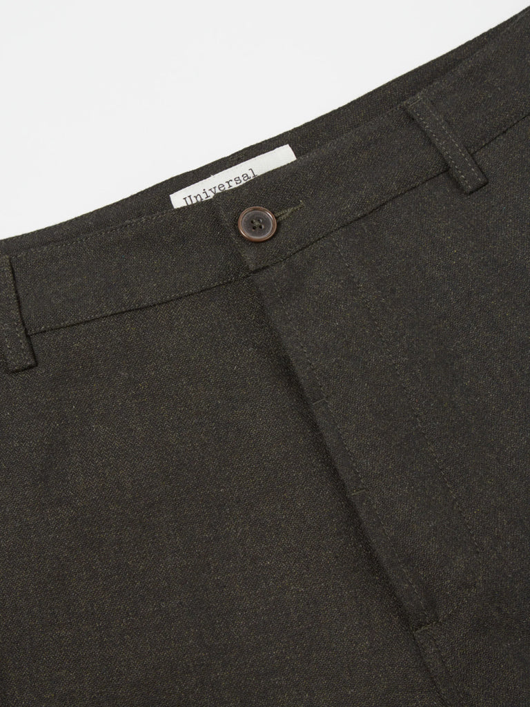 Universal Works Upcycled Tweed Military Chino - Olive | Garmentory