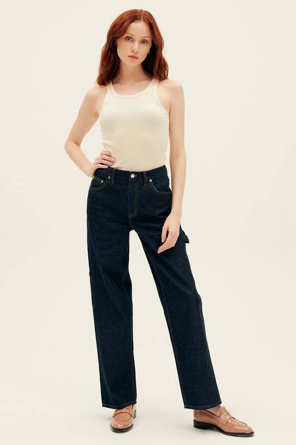 Tibi Sam Jean - Indigo Denim | Garmentory
