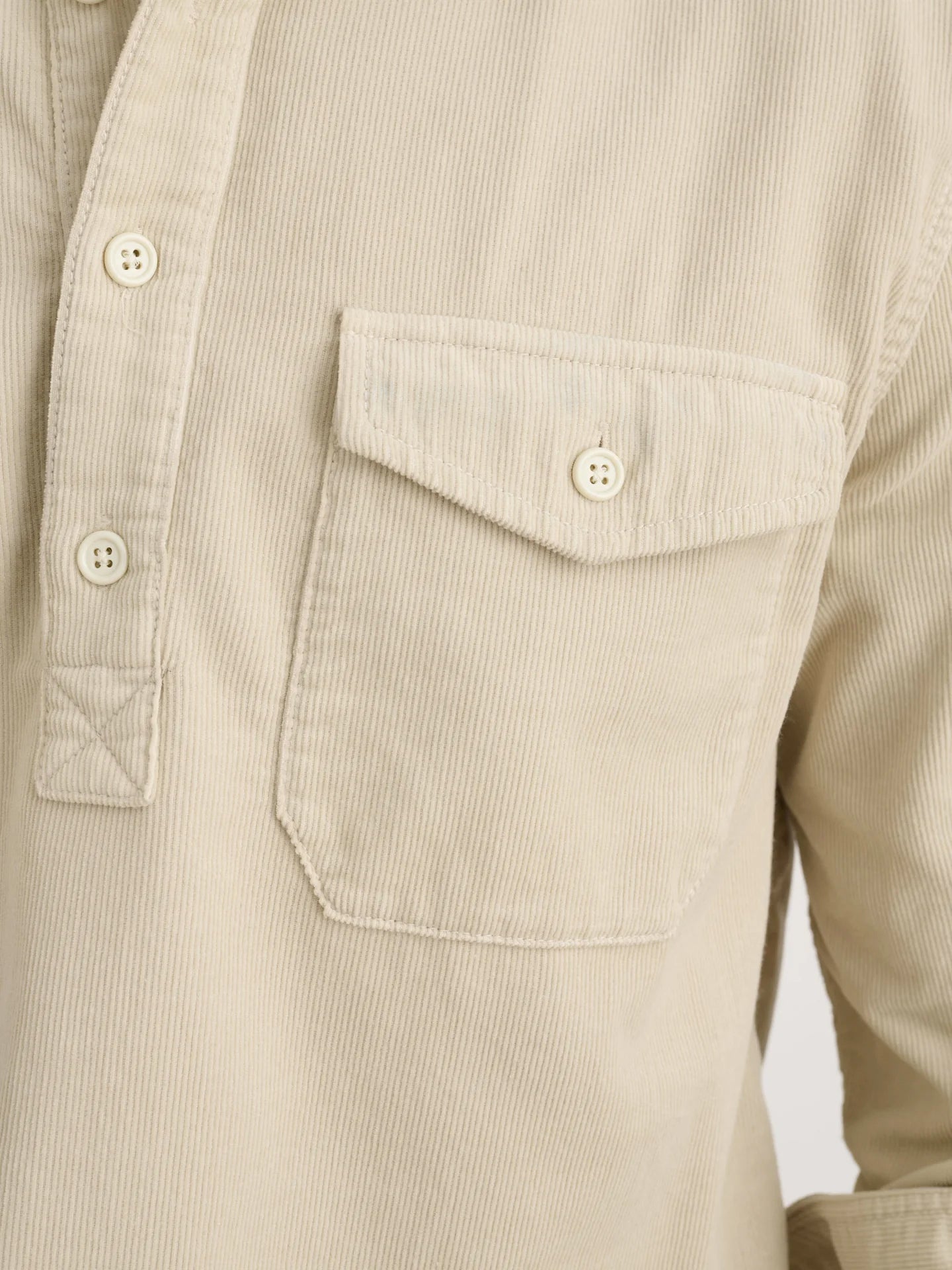 Alex Mill Popover Shirt Corduroy - Light Putty | Garmentory