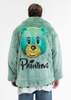 Doublet BLUE AND PAINTED FUR JACKET - BEAR | Garmentory