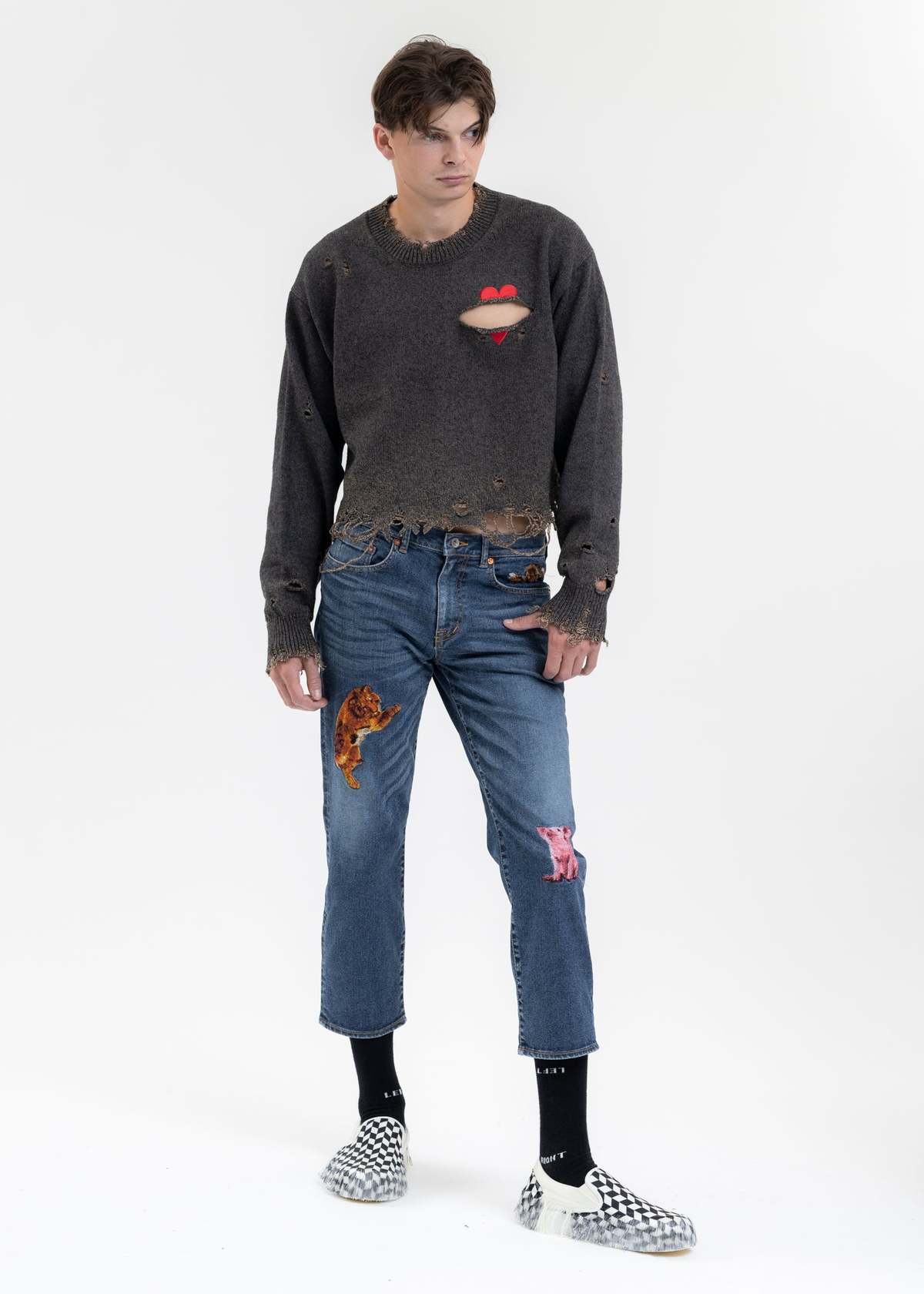 Doublet SUPER STRETCH KIDS DENIM PANTS - INDIGO | Garmentory