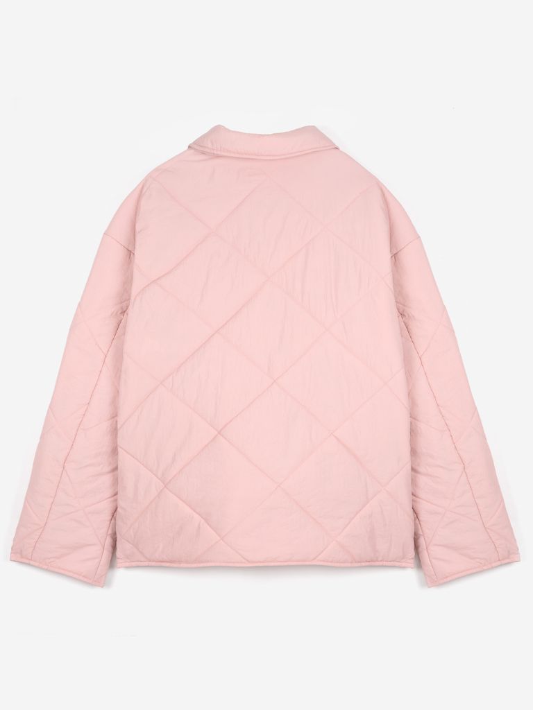 Bobo Choses Quilted Puffa Jacket - Pink/Yellow | Garmentory