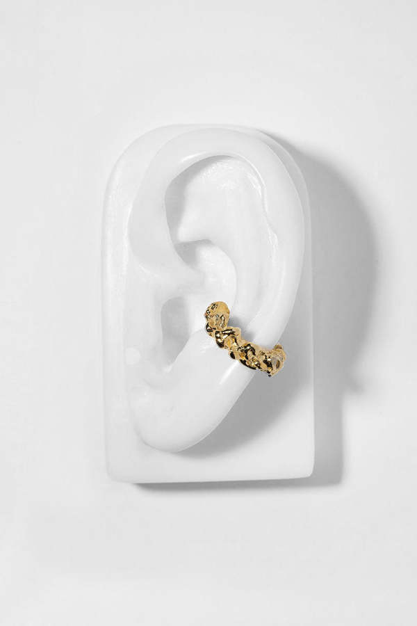 FARIS Roca Loop Ear Cuff - 14k Gold Plate | Garmentory