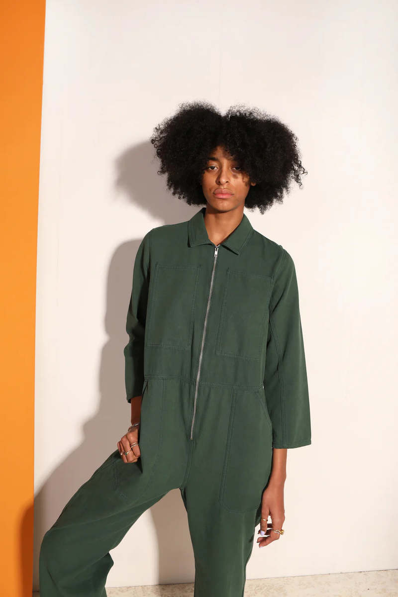 L.F.Markey dominic boiler suit - forest | Garmentory