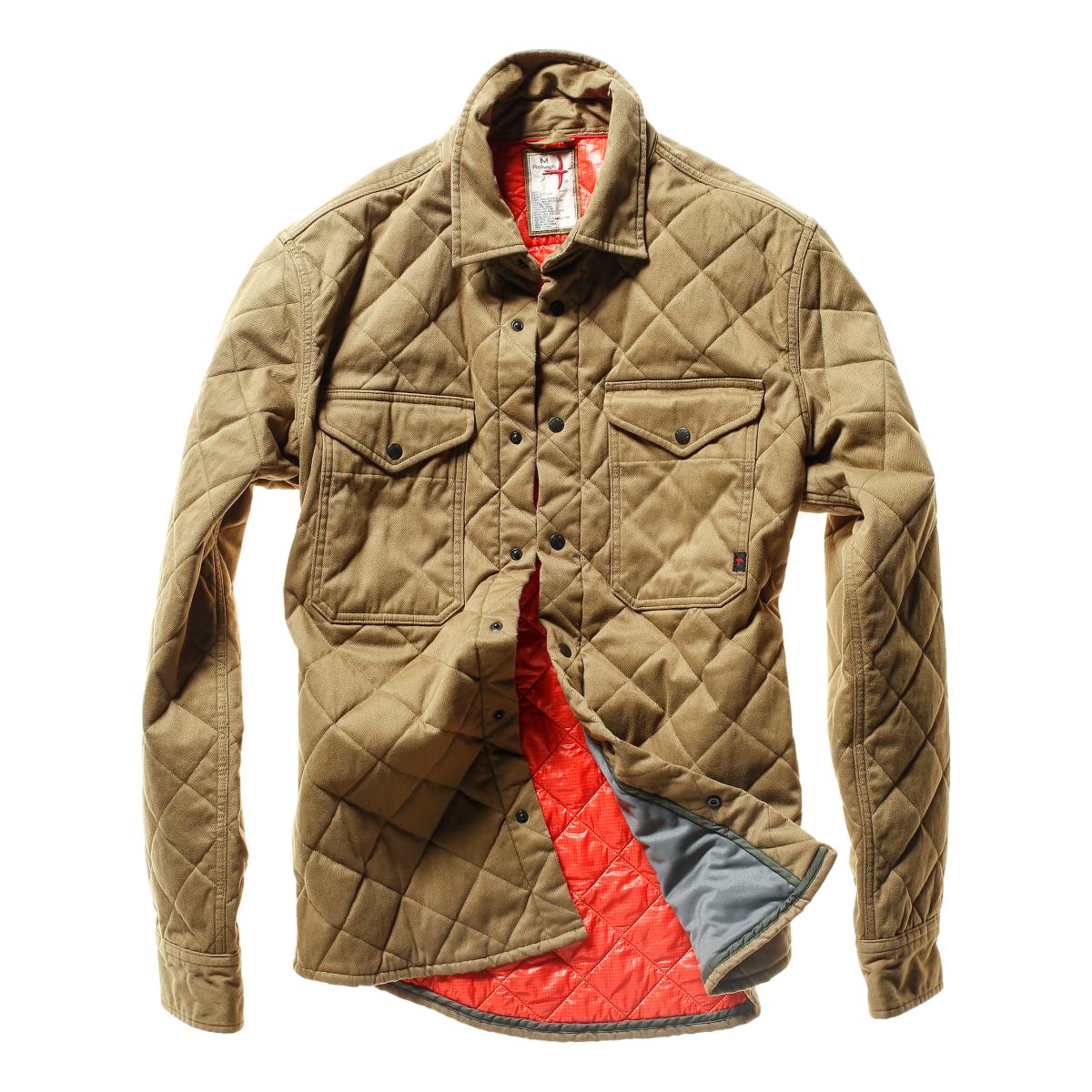 Relwen Moleskin Twill Shirt Jacket - Barleycorn | Garmentory