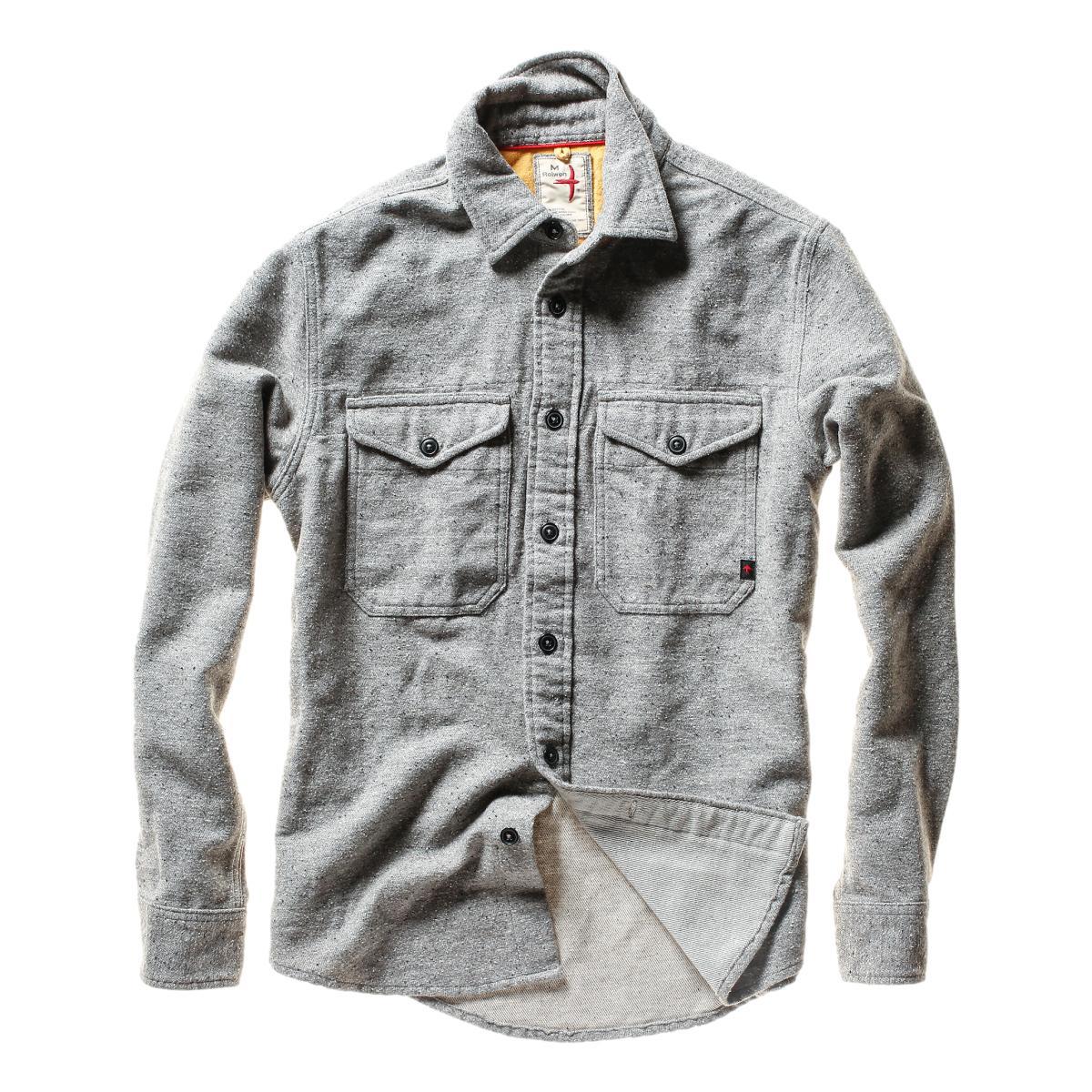 Relwen Utility Workshirt - Light Grey | Garmentory