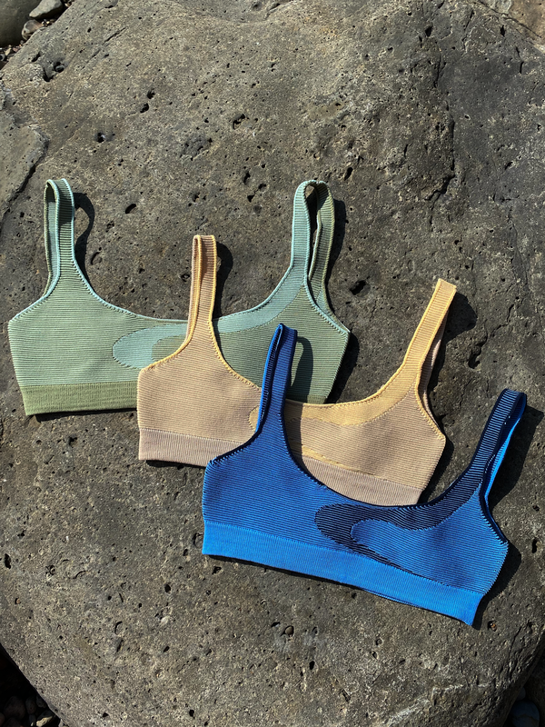 Fin and Ray Adriatic Bikini Top - Deep Sea/Sky | Garmentory