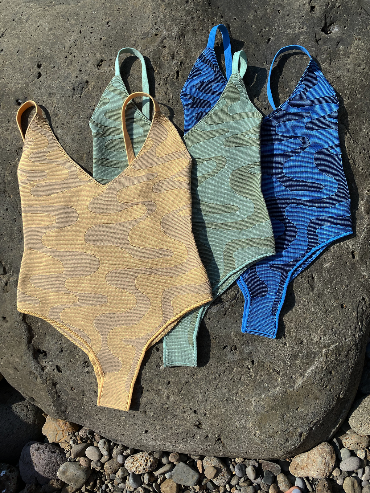 Fin and Ray Meri One Piece Swimsuit - Butter/Sand | Garmentory
