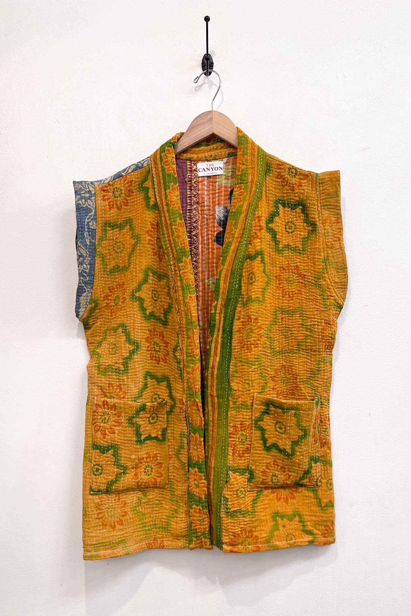 The Canyon Vintage Kantha Vest - Changing Seasons | Garmentory