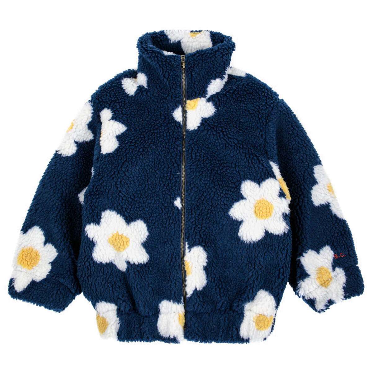 Kids Bobo Choses Child Big Flower Teddy Bomber Jacket - Navy Blue ...