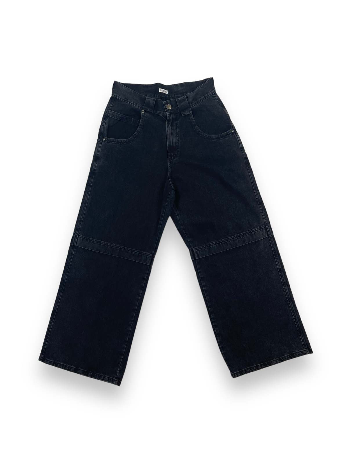 Willy Chavarria Denim Layered Pants - Washed Black | Garmentory