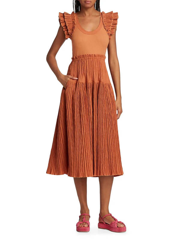 Ulla Johnson Virginia Dress - Chestnut | Garmentory