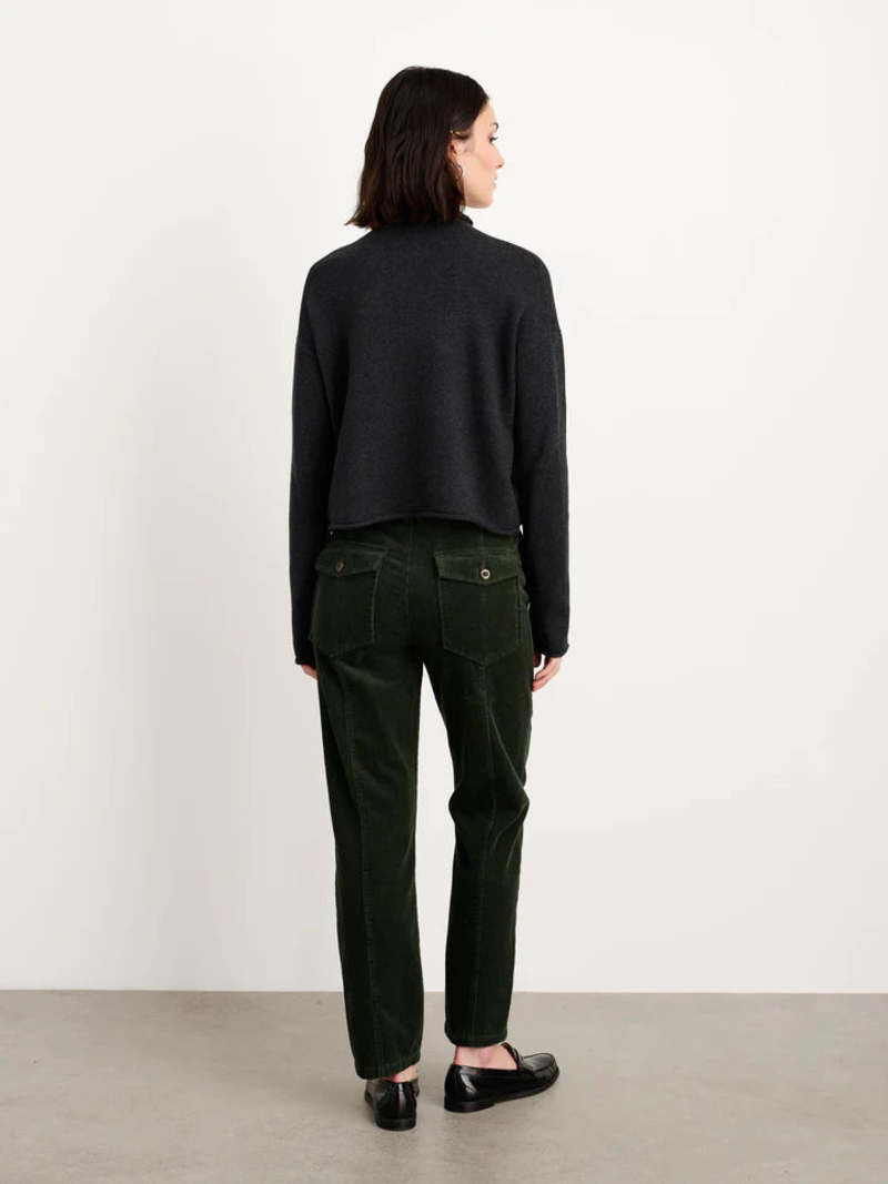 Alex Mill Taylor Rollneck Cardigan Cotton Cashmere - Charcoal | Garmentory