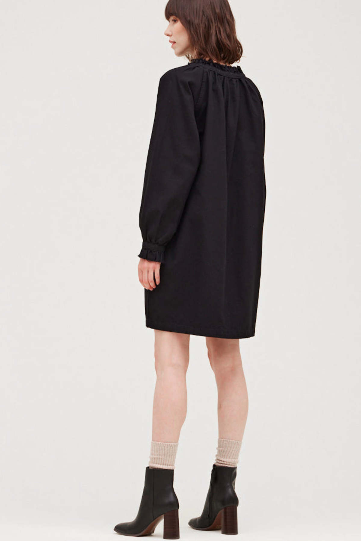 Grade And Gather Enzyme Washed Twill Dress | Garmentory