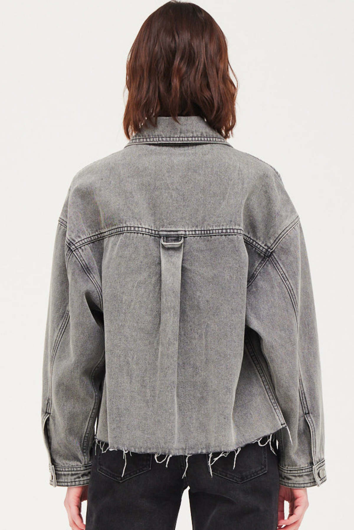 Grade And Gather Washed Denim Jacket | Garmentory