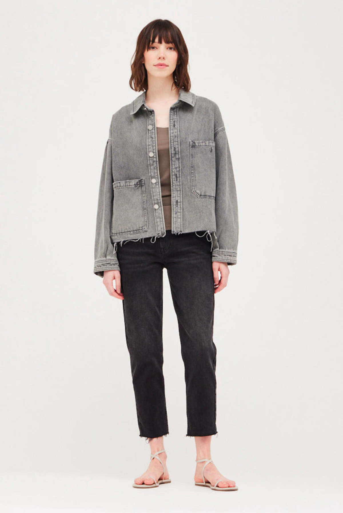 Grade And Gather Washed Denim Jacket | Garmentory