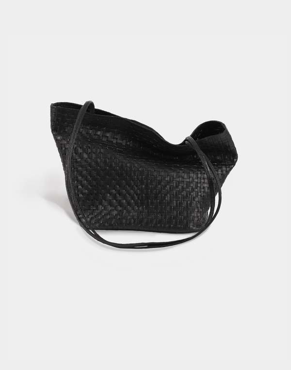 Relaxed Basket | Black Basket Weave Embossed | Garmentory