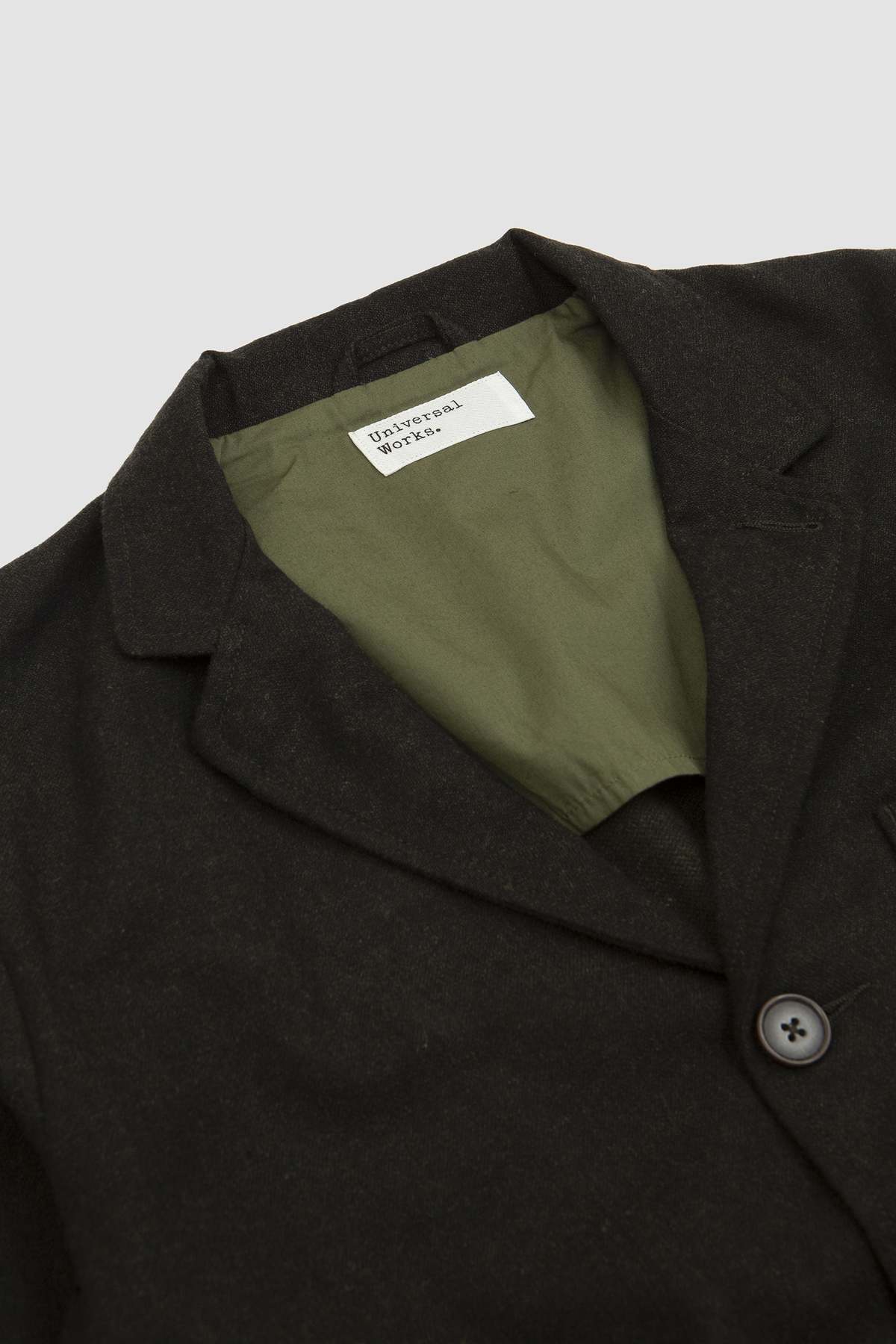 Universal Works 3 Button Upcycled Tweed Jacket - Olive | Garmentory