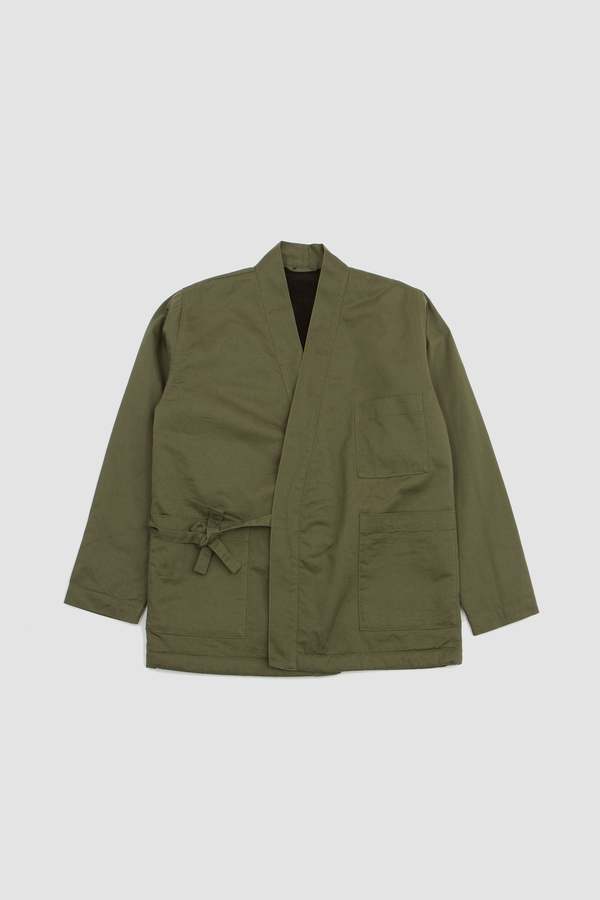 Universal Works Reversible Kyoto Work Jacket - Light Olive | Garmentory