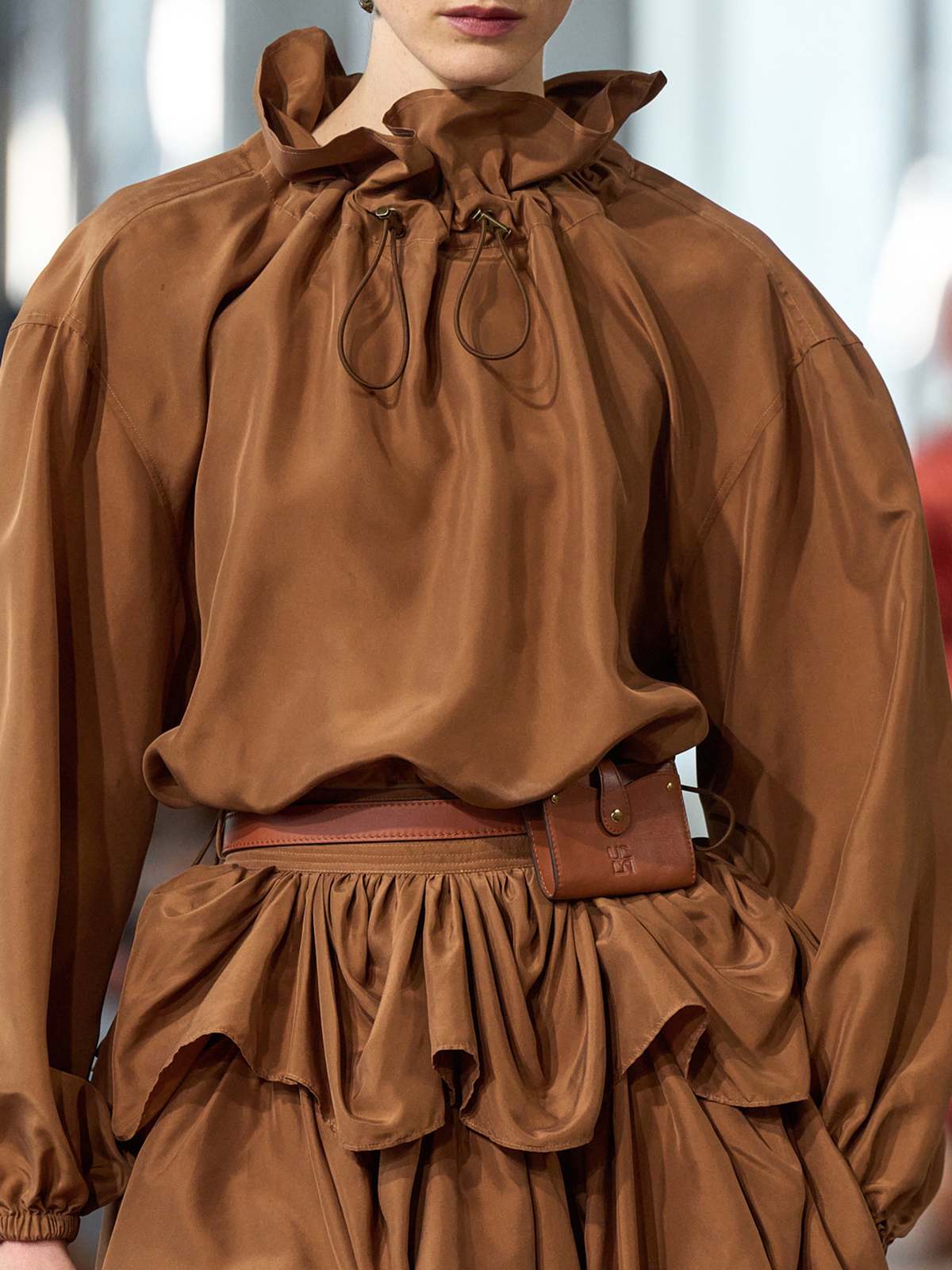 Ulla Johnson Kamara Blouse - Chocolate | Garmentory