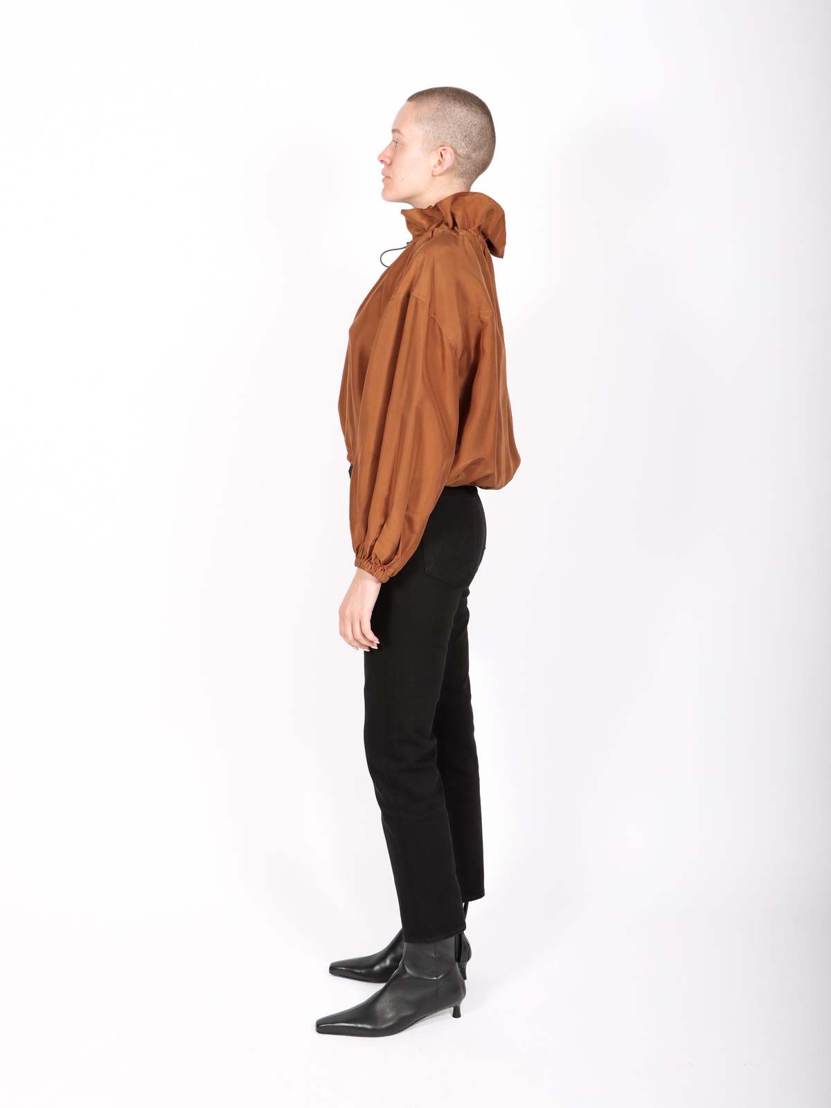 Ulla Johnson Kamara Blouse - Chocolate | Garmentory