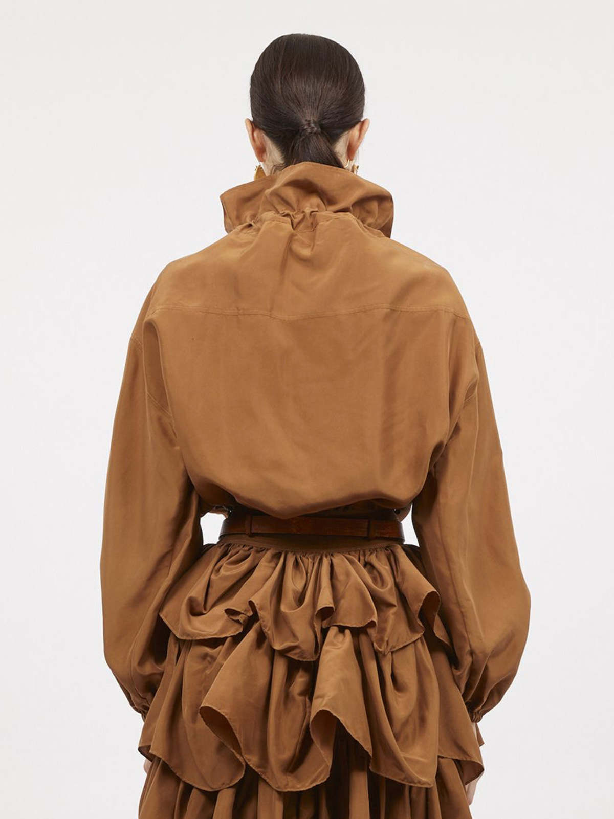 Ulla Johnson Kamara Blouse - Chocolate | Garmentory