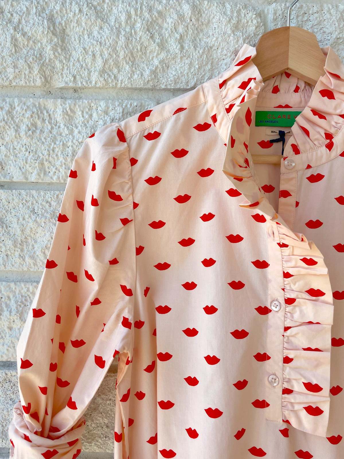 Clare V. Eleanor Dress - Petite Lips/Blush | Garmentory