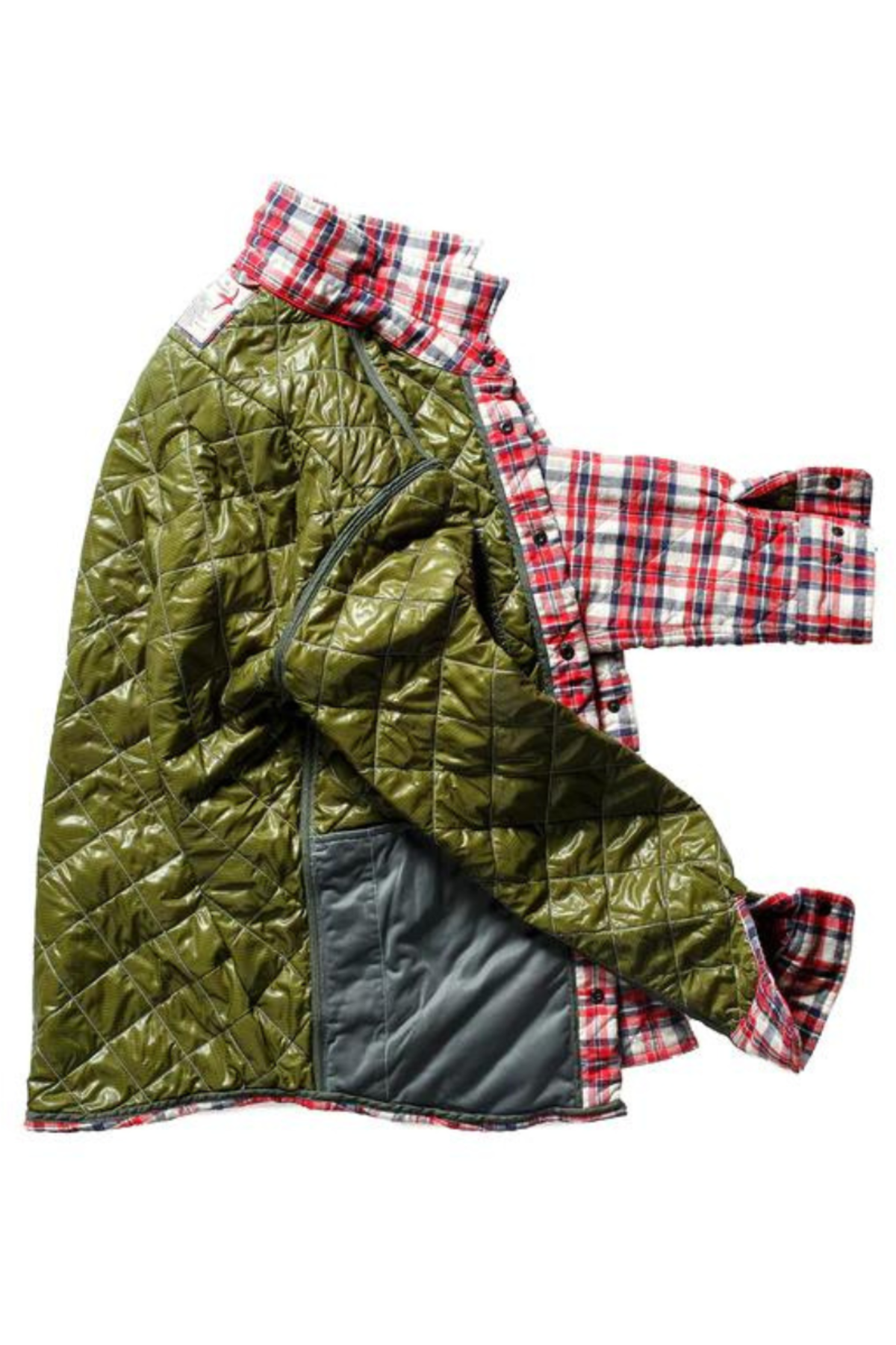Relwen Quilted Flannel Shirt Jacket | Garmentory