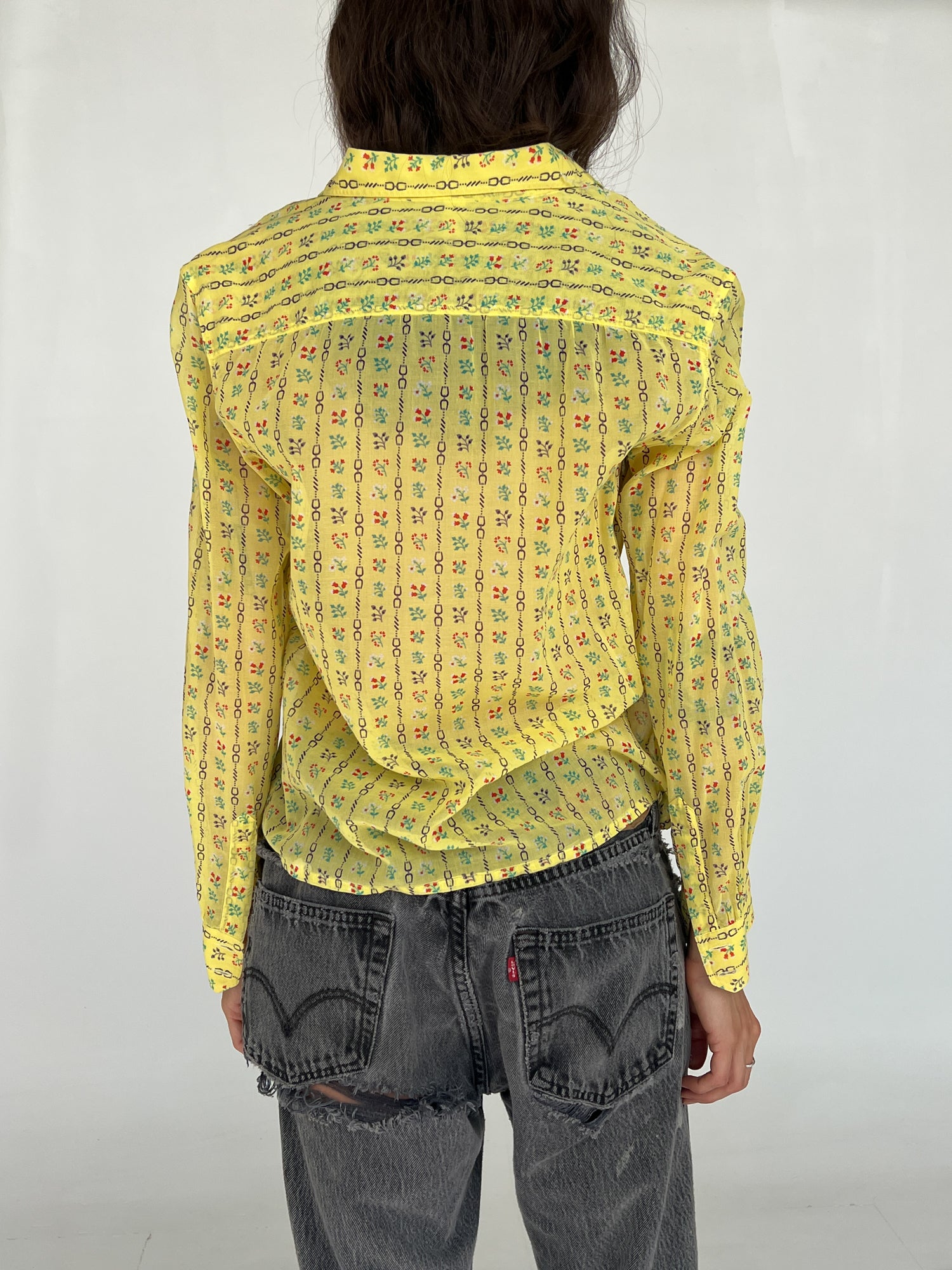 Celine Floral Chains Blouse | Garmentory