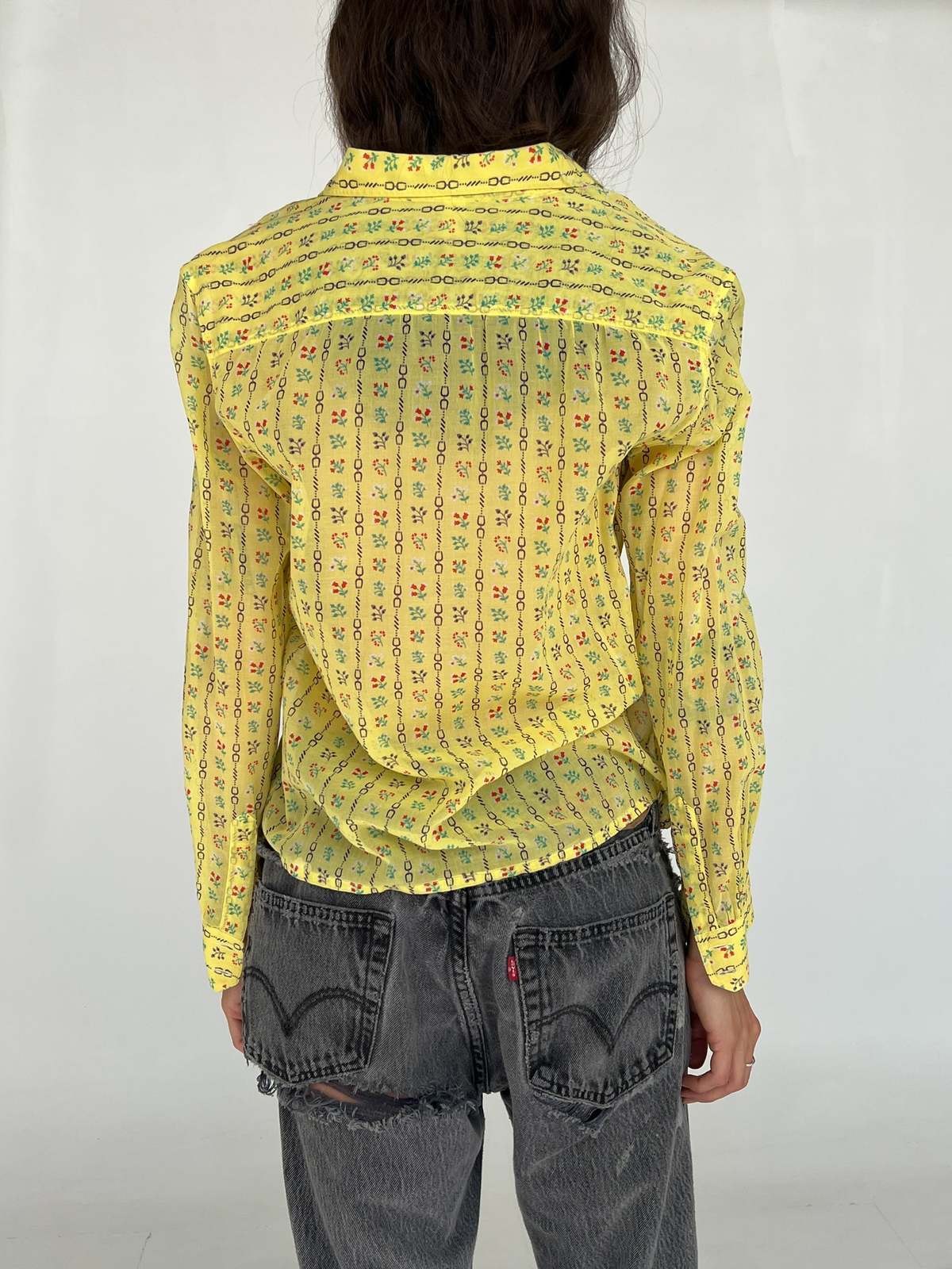 Celine Floral Chains Blouse | Garmentory
